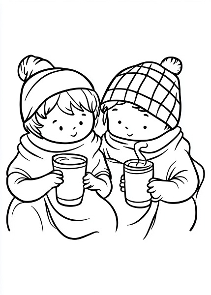 Free South African Winter Colouring Pages for Kids - BabyYumYum