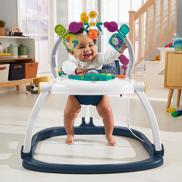 Fisher-Price Baby Jumperoo Baby Bouncer and Activity Center with Lights ...