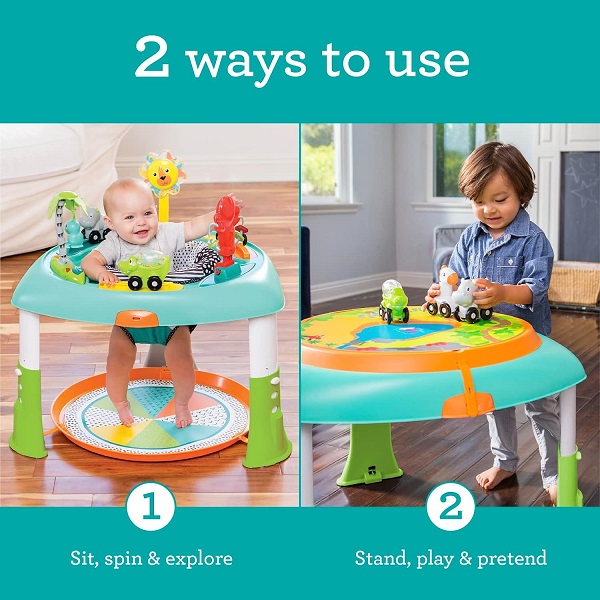 Infantino 2-in-1 Sit, Spin & Stand Entertainer - 360 Seat and Activity ...